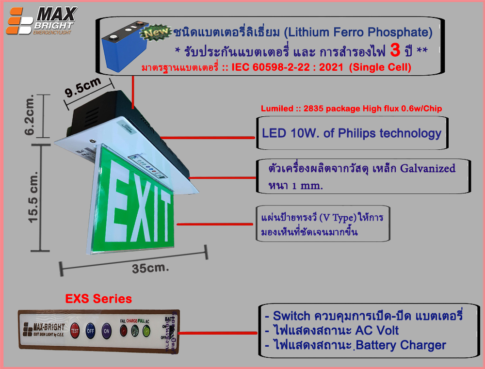 ไฟฉุกเฉิน ป้ายไฟทางออก ถังดับเพลิงFireman เครื่องสำรองไฟUPS เครื่องปรับแรงดันไฟฟ้าAVR